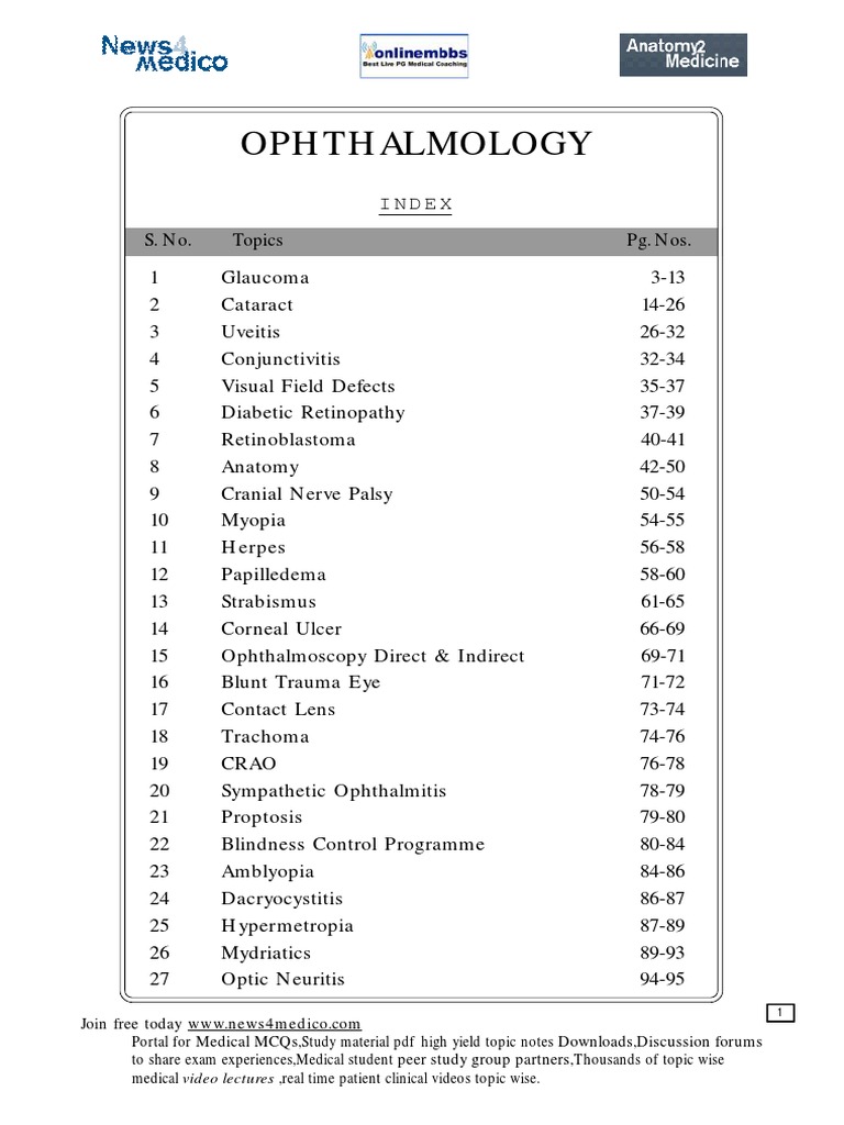 17.ophthalmology Final PDF | PDF | Glaucoma | Retina