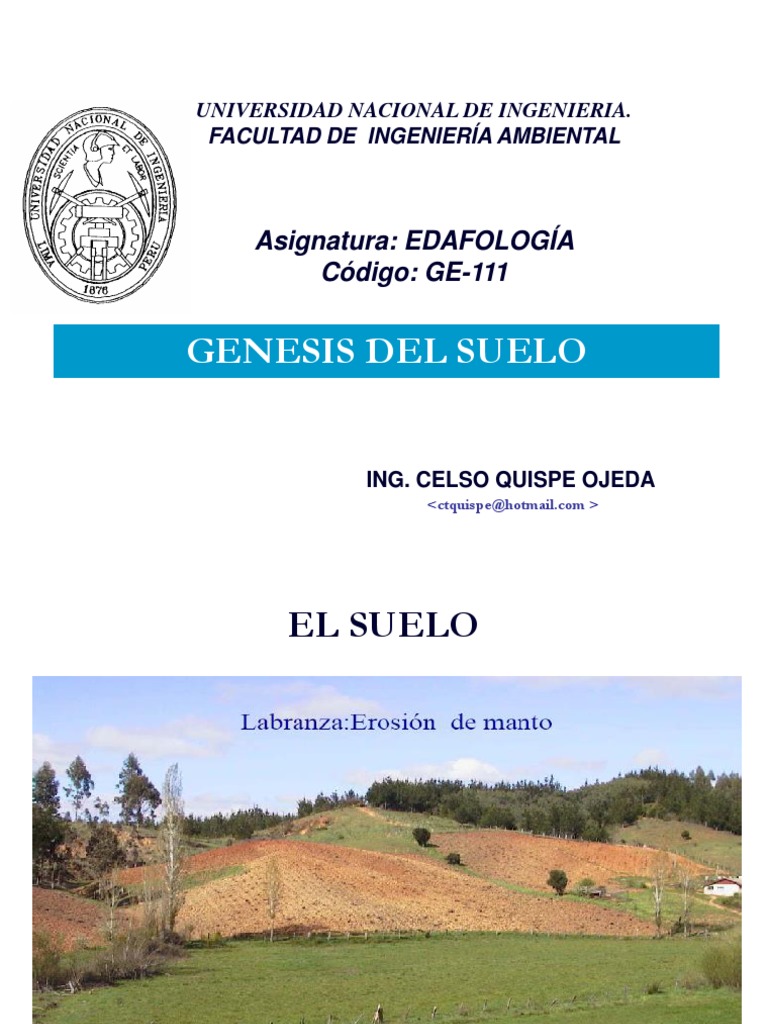 Génesis Del Suelo (Pres. 01) | PDF | Suelo | Minerales