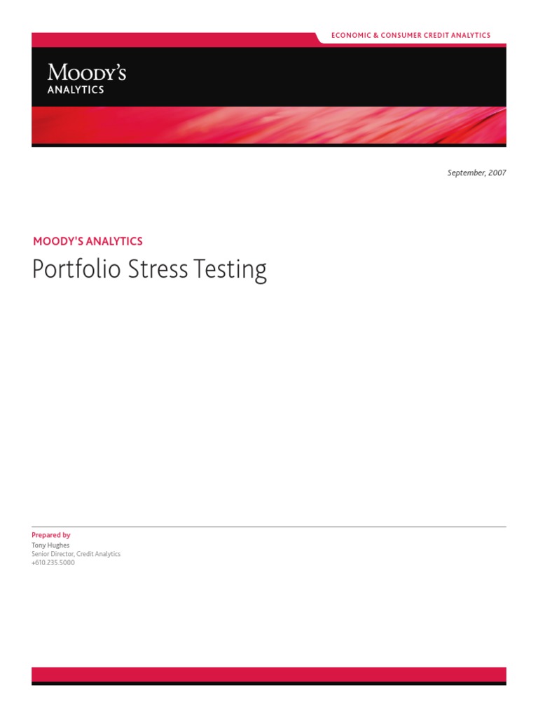 Portfolio Stress Testing: Moody'S Analytics | Download Free PDF ...