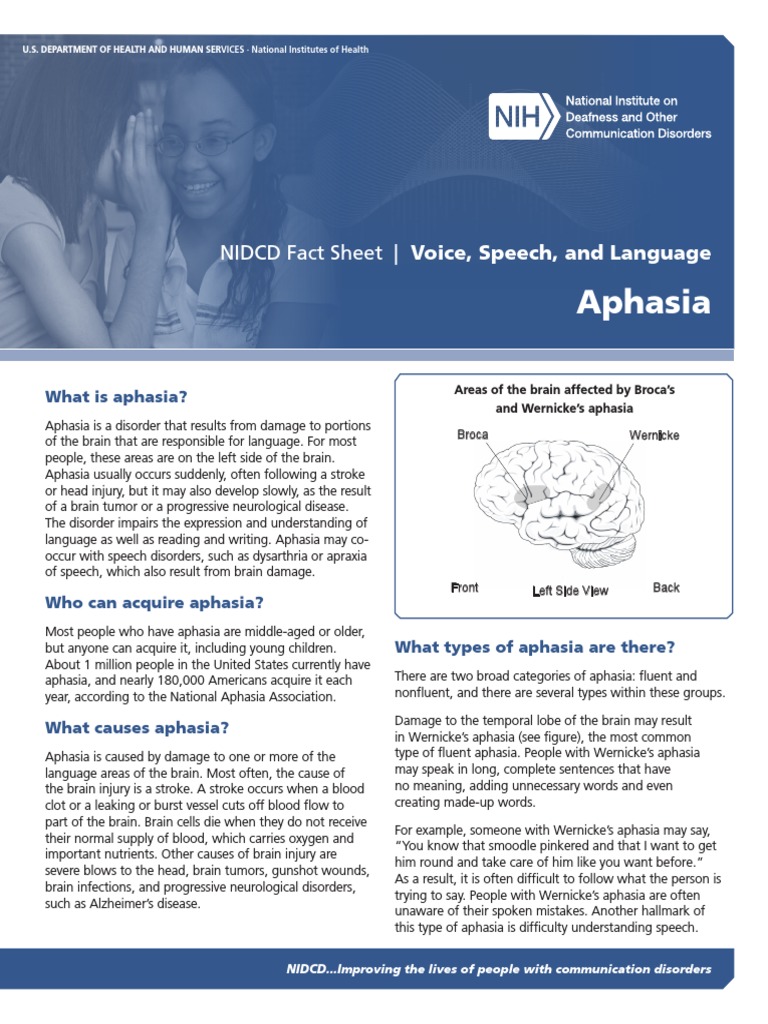 Aphasia | PDF | Aphasia | Speech