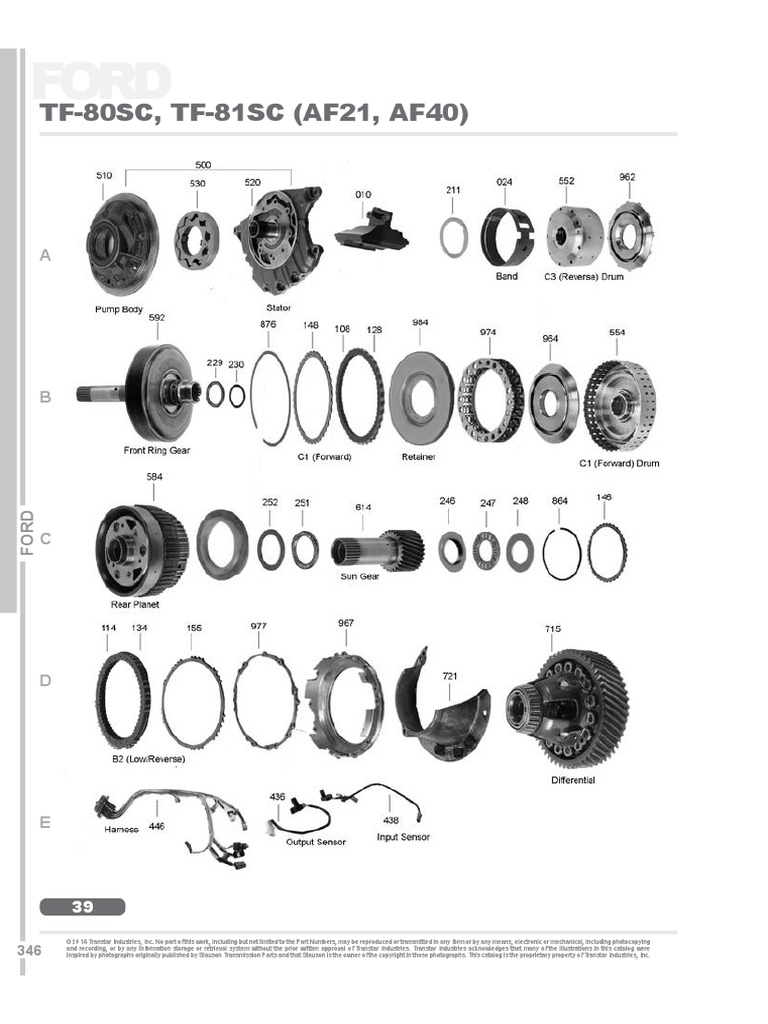 TF-80SC, TF-81SC (AF21, AF40) | Automatic Transmission | Valve