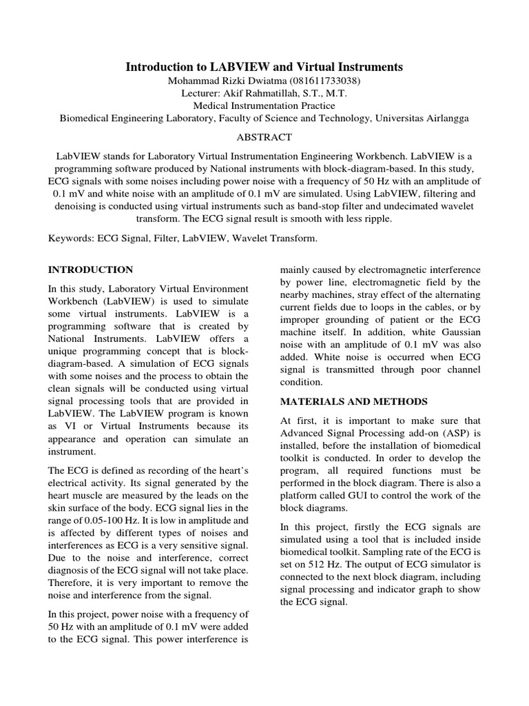 LINX Arduino LabVIEW | PDF | Filter (Signal Processing) | Wavelet