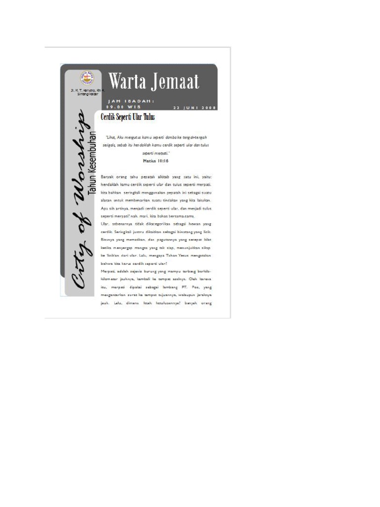 Contoh Warta | PDF