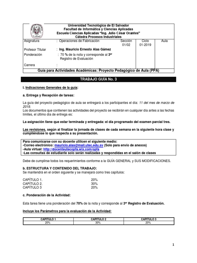 Guia de Actividades PPA3 PDF | PDF | Hierro | Perforar