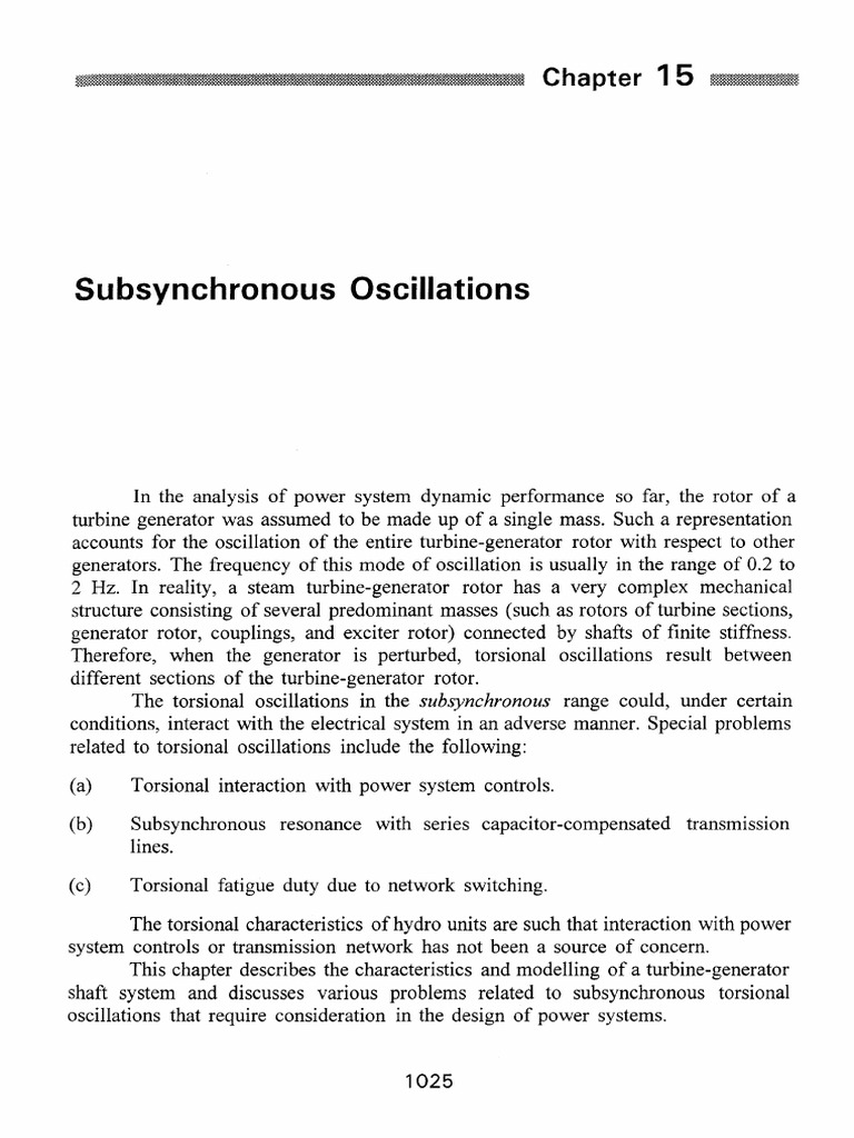Chapter15 SSR Kundur PDF | PDF | Normal Mode | Turbine