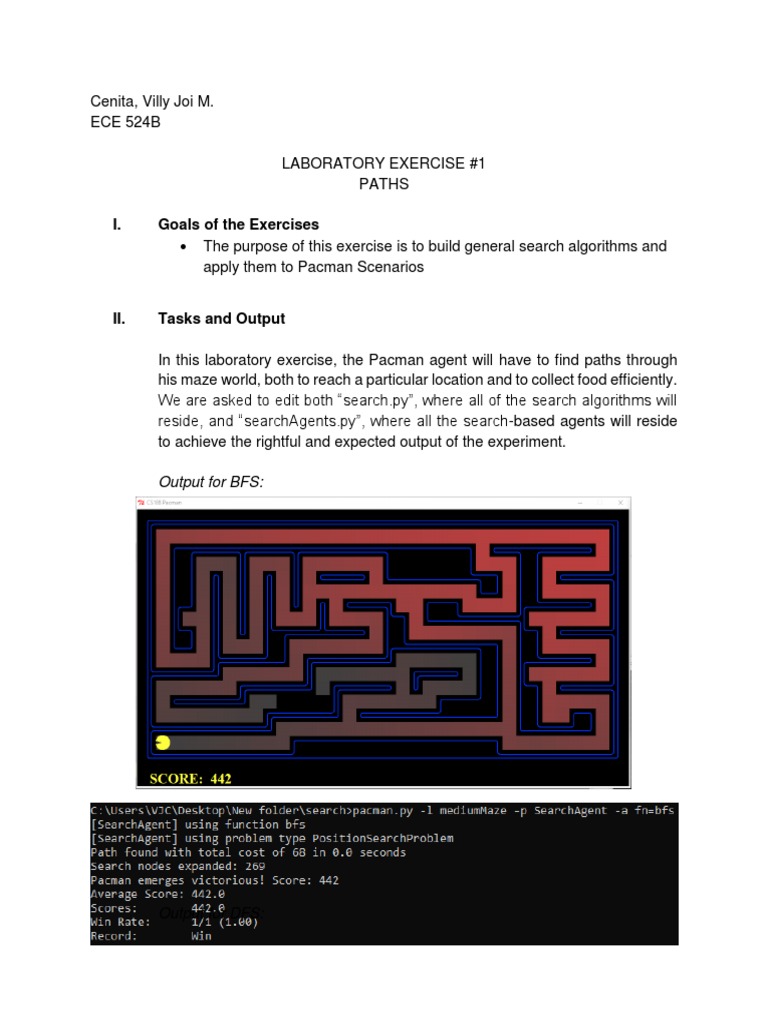 Pacman Pathfinding Algorithms | PDF | Computers | Technology & Engineering