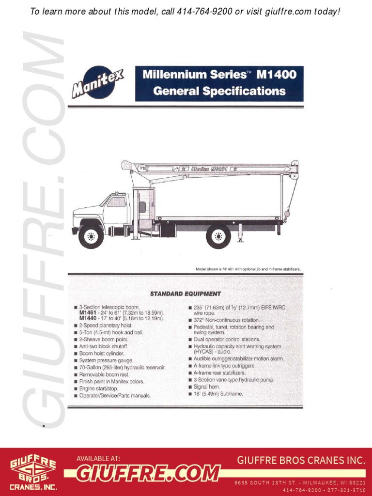 Giuffre Bros Cranes Contact Info | PDF | Career & Growth