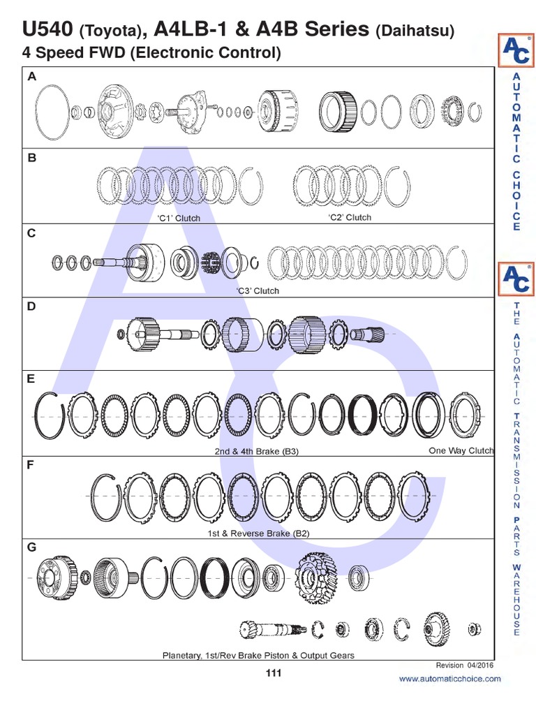 pdf28 Aw U540 PDF | PDF | Piston | Vehicle Technology