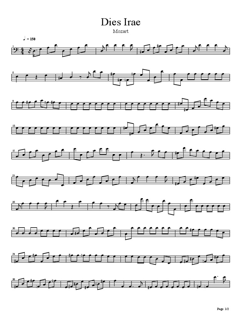 Dies Irae - Bass | PDF