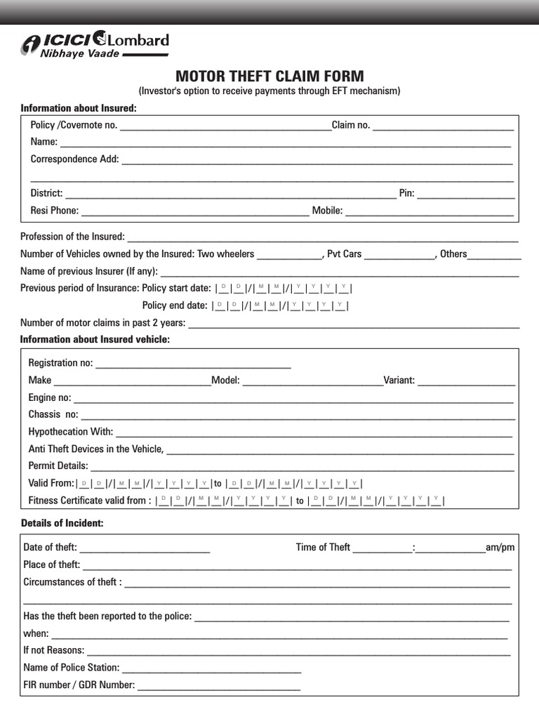 Nib Hay Evade Claim Form | PDF | Insurance | Cheque