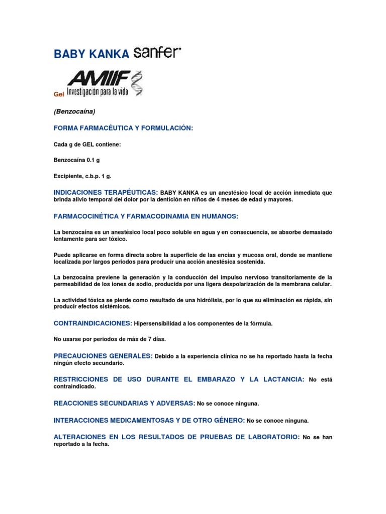 Baby Kanka | PDF | Medicamentos con receta | Drogas