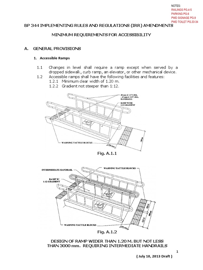 Philippine PWD Code | PDF | Door | Stairs
