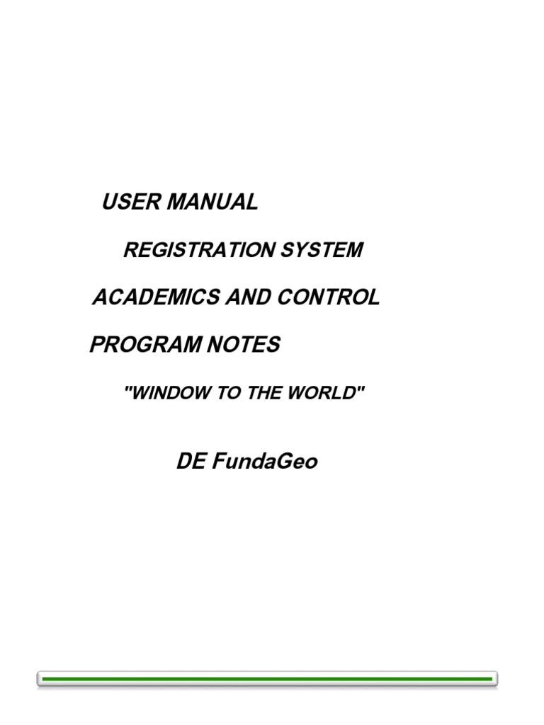 User Manual Registration System | PDF | User Interface | Windows Registry