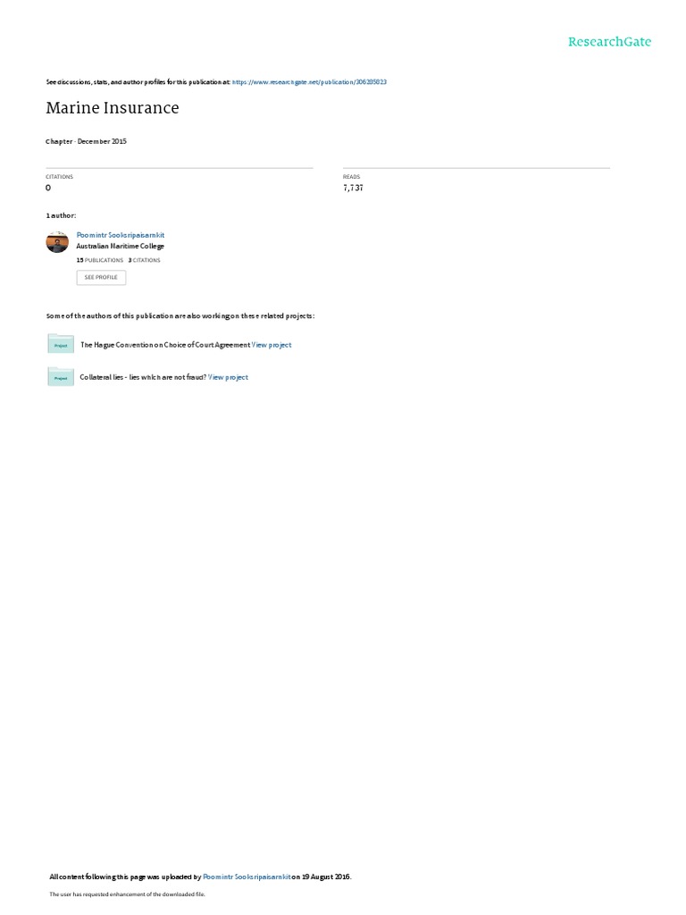 SampleMaritimeLawChapt8 PDF | Download Free PDF | Codification (Law ...