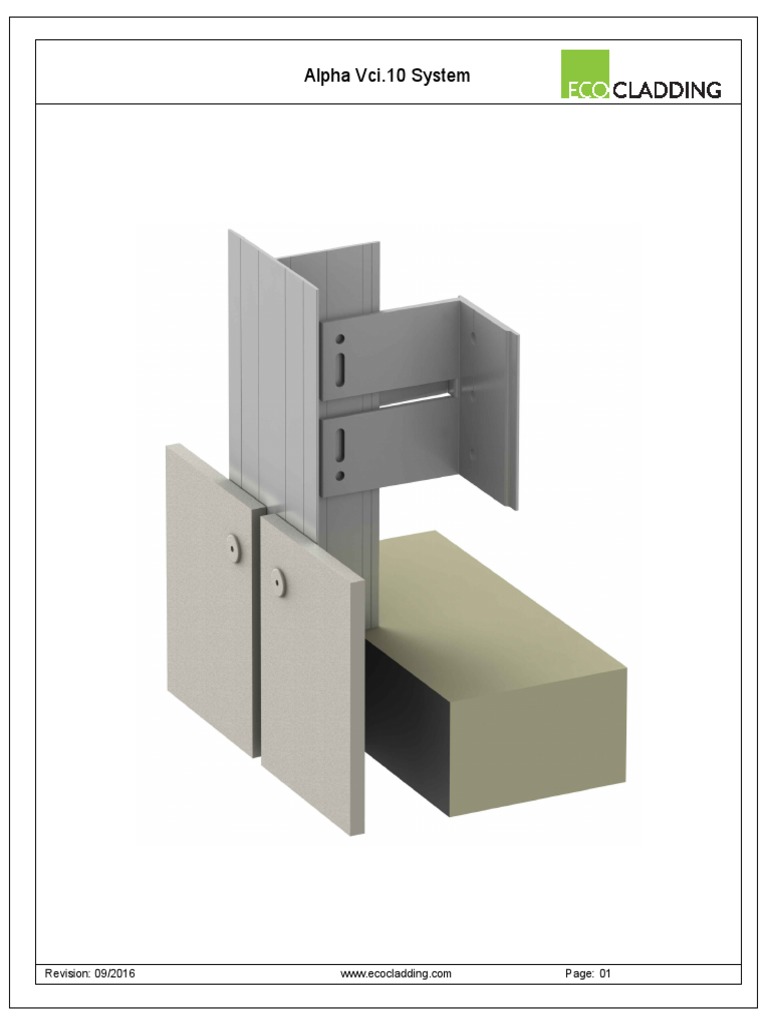 Alpha Vci.10 System Details - Placare HPL | PDF | Wall | Window