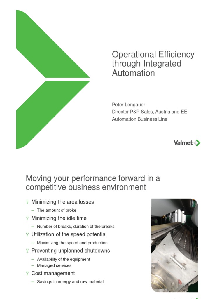 Operational Efficiency Through Integrated Automation-Peter Lengauer ...