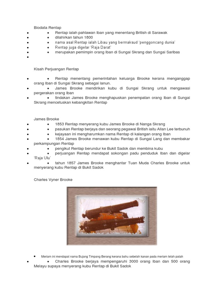 Biodata Rentap | PDF