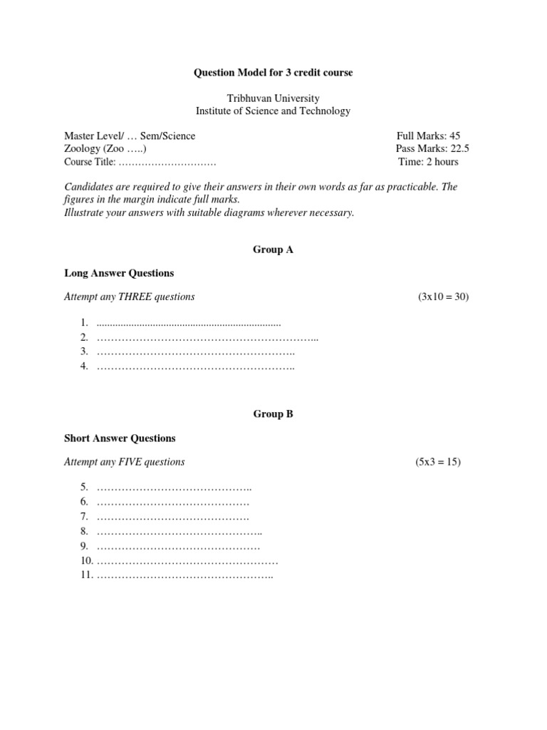 Model Questions New PDF | PDF