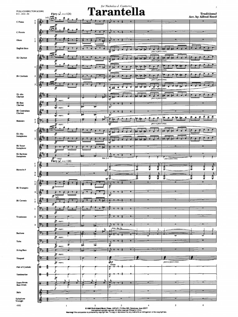 Tarantella - Alfred Reed | PDF
