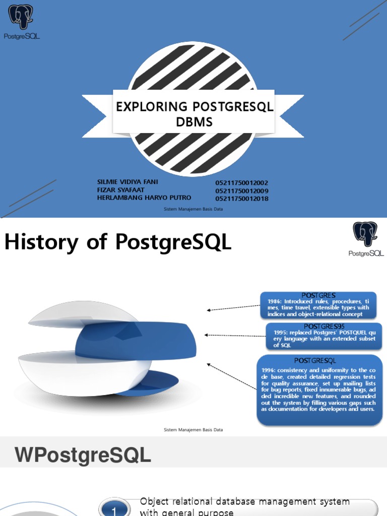 Exploring Postgresql Dbms | PDF | Postgre Sql | Databases