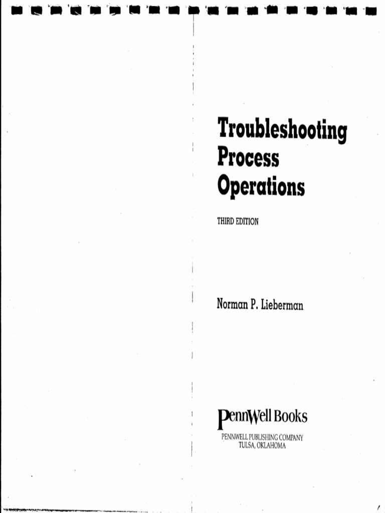 Troubleshooting Process Operations - Norman P Lieberman PDF | PDF