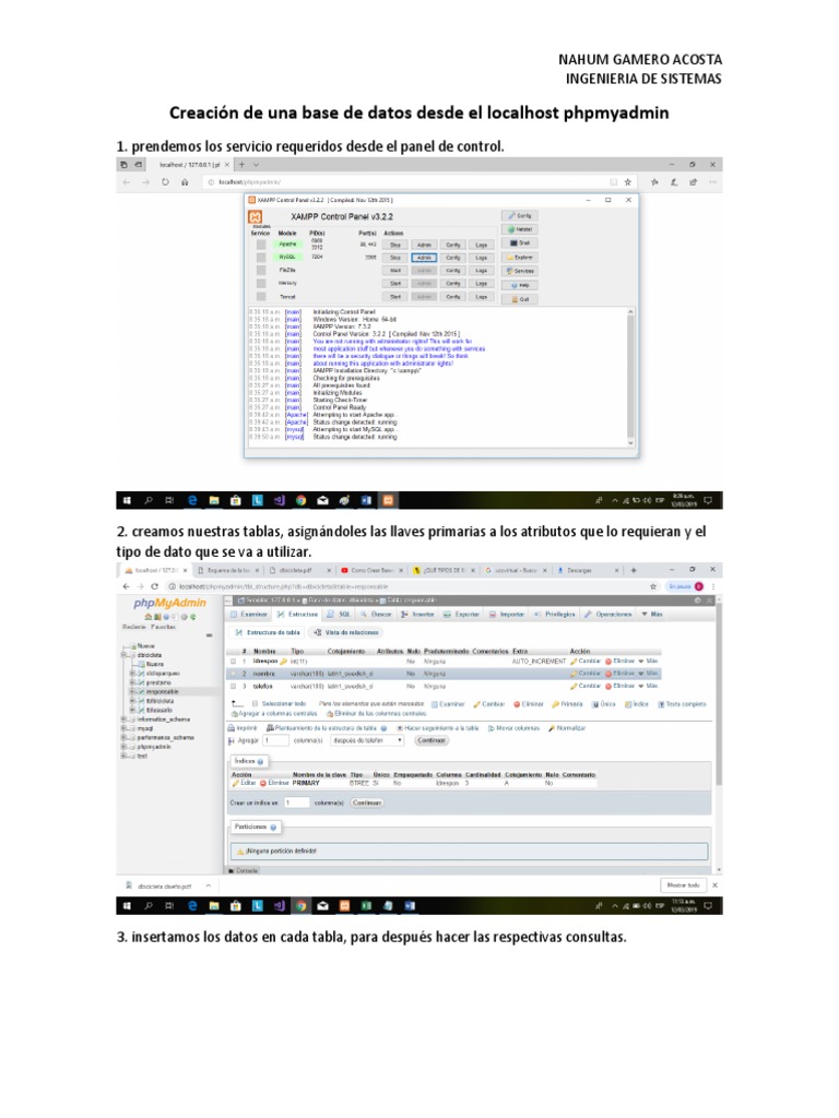 Base de Datos Xampp-Fusionado | PDF | Bases de datos | Recuperación de ...