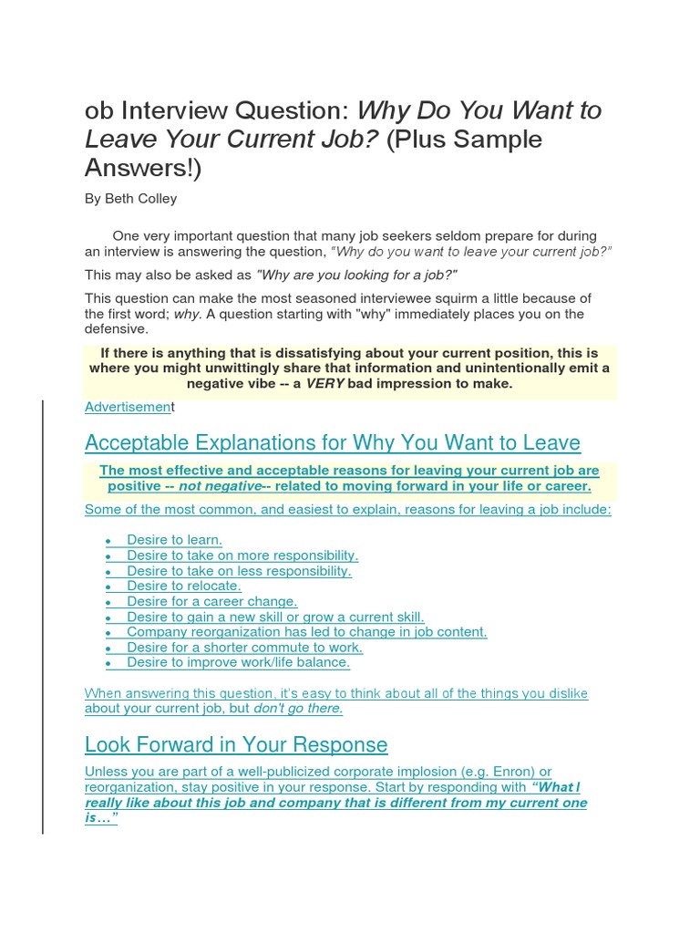 Ob Interview Question: (Plus Sample Answers!) : Why Do You Want To ...