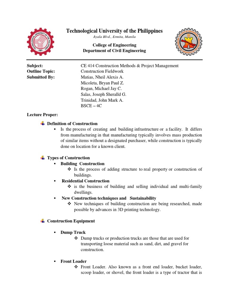 CMPM Written Report | Download Free PDF | Construction Bidding | Crane (Machine)