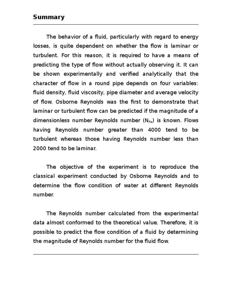 Renold Number | PDF | Reynolds Number | Fluid Dynamics