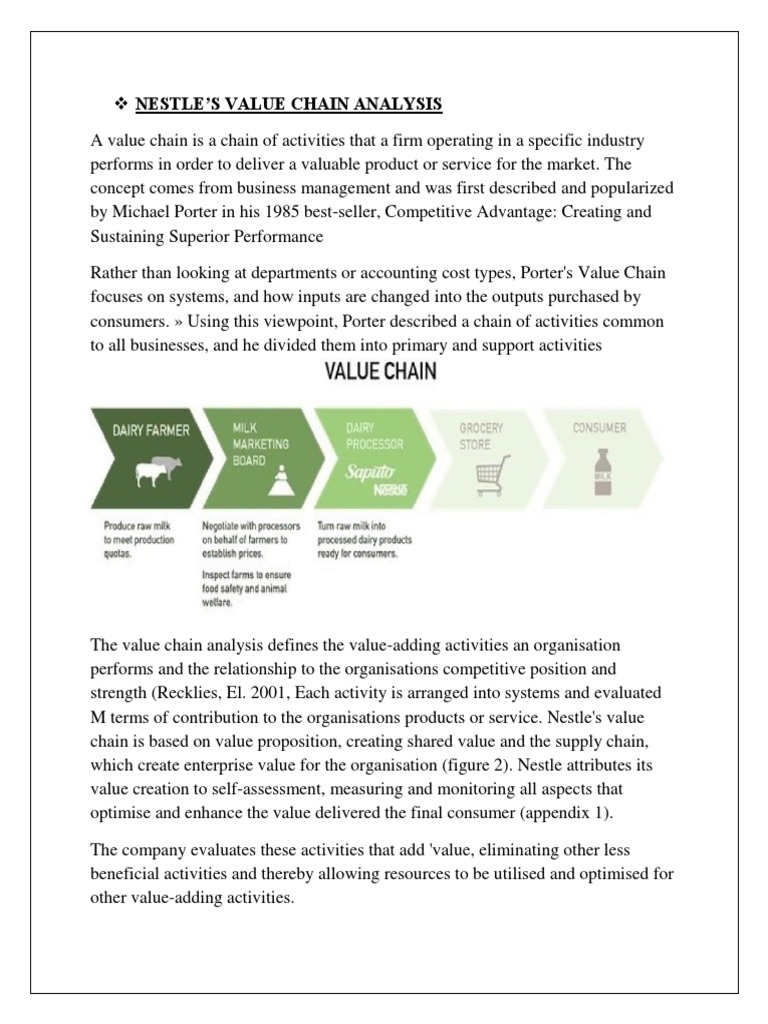 NESTLE | PDF | Value Chain | Nestlé