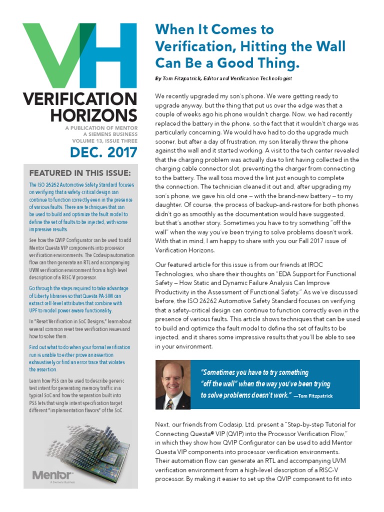 Verification Mag 2018 Issue | PDF | Formal Verification | Simulation