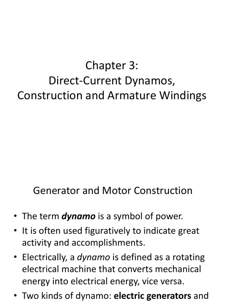 Direct-Current Dynamo Construction | PDF | Electric Motor | Electrodynamics