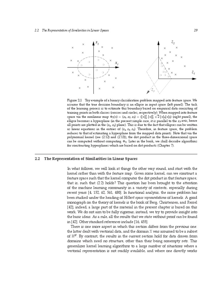 The Representation of Similarities in Linear Spaces | PDF | Hilbert ...