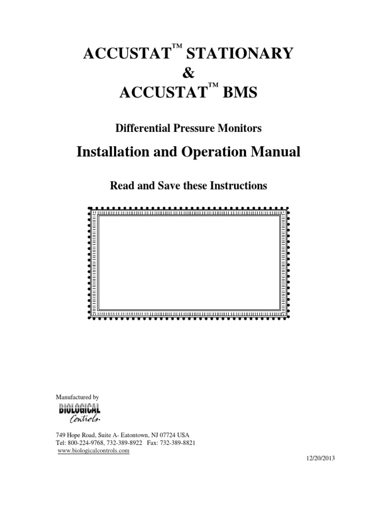 Accustat Stationary Manual 01-07-2014c | PDF | Electrical Connector ...