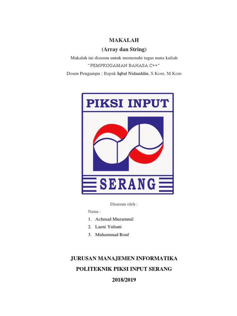 Makalah Array Dan String | PDF