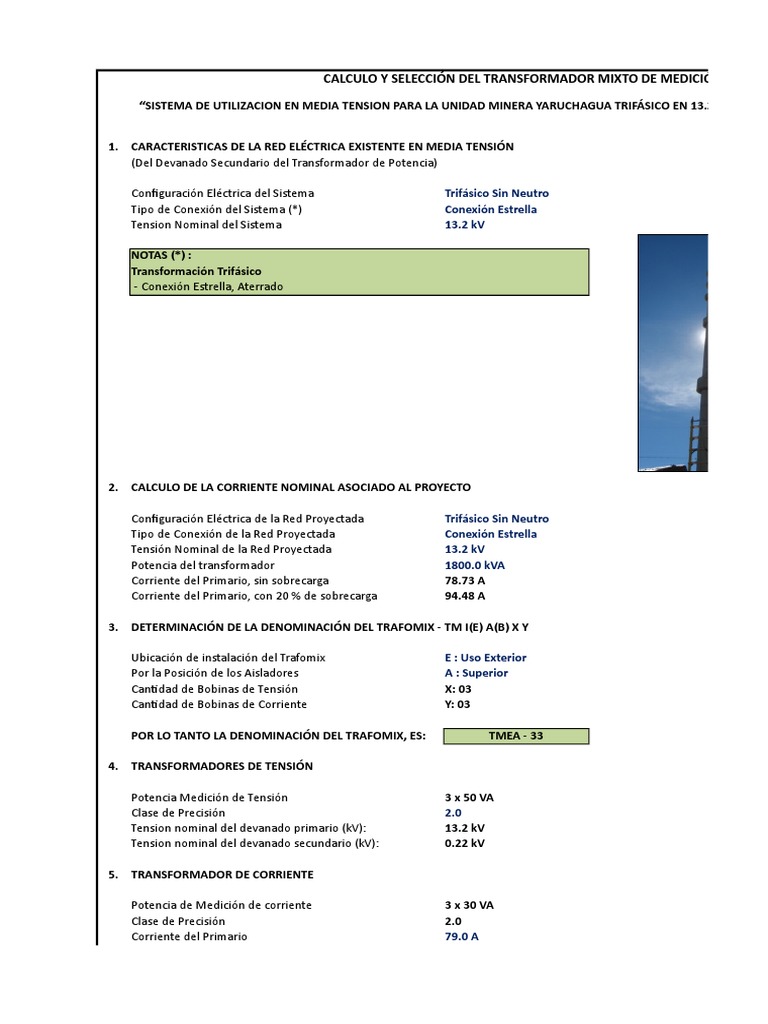 Calculo Del Trafomix | PDF | Transformador | Corriente eléctrica