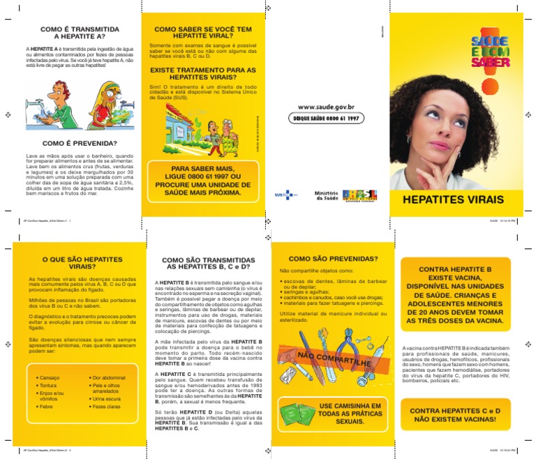 Cartilha Hepatite | PDF | Hepatite | Hepatite B