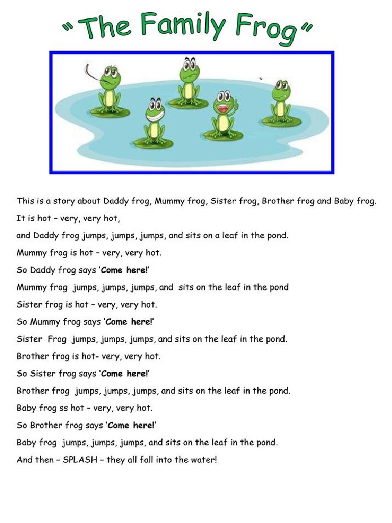 The Family Frog Story | PDF