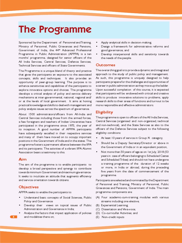 The Programme: Outcomes | PDF | Thesis | Academic Degree