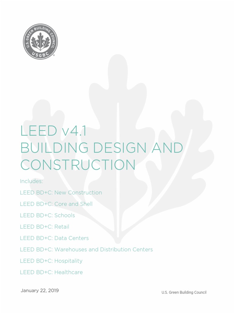 LEED v4.1 BD+C | Leadership In Energy And Environmental Design | Green ...