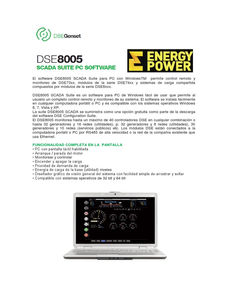 Instructivo Acceso Software Deep Sea | PDF | Scada | Windows XP