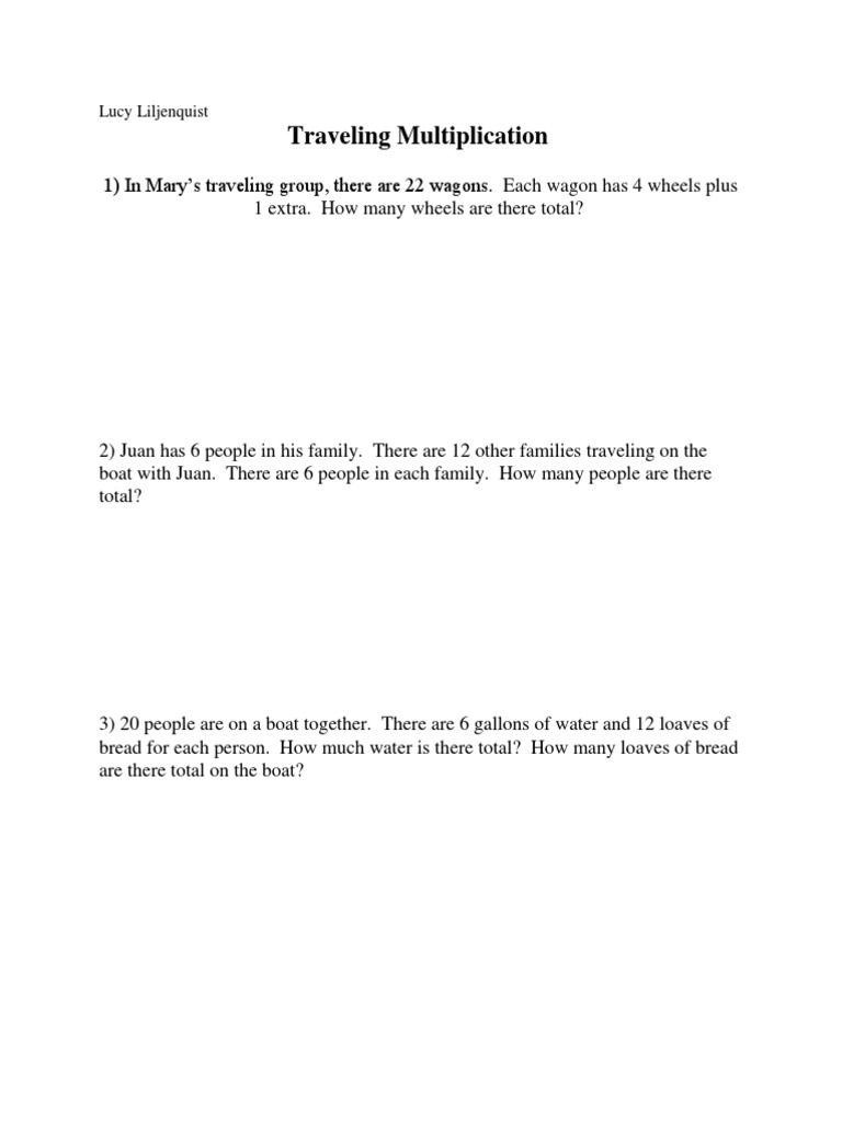 4th Grade Math | PDF | Social Science | Travel