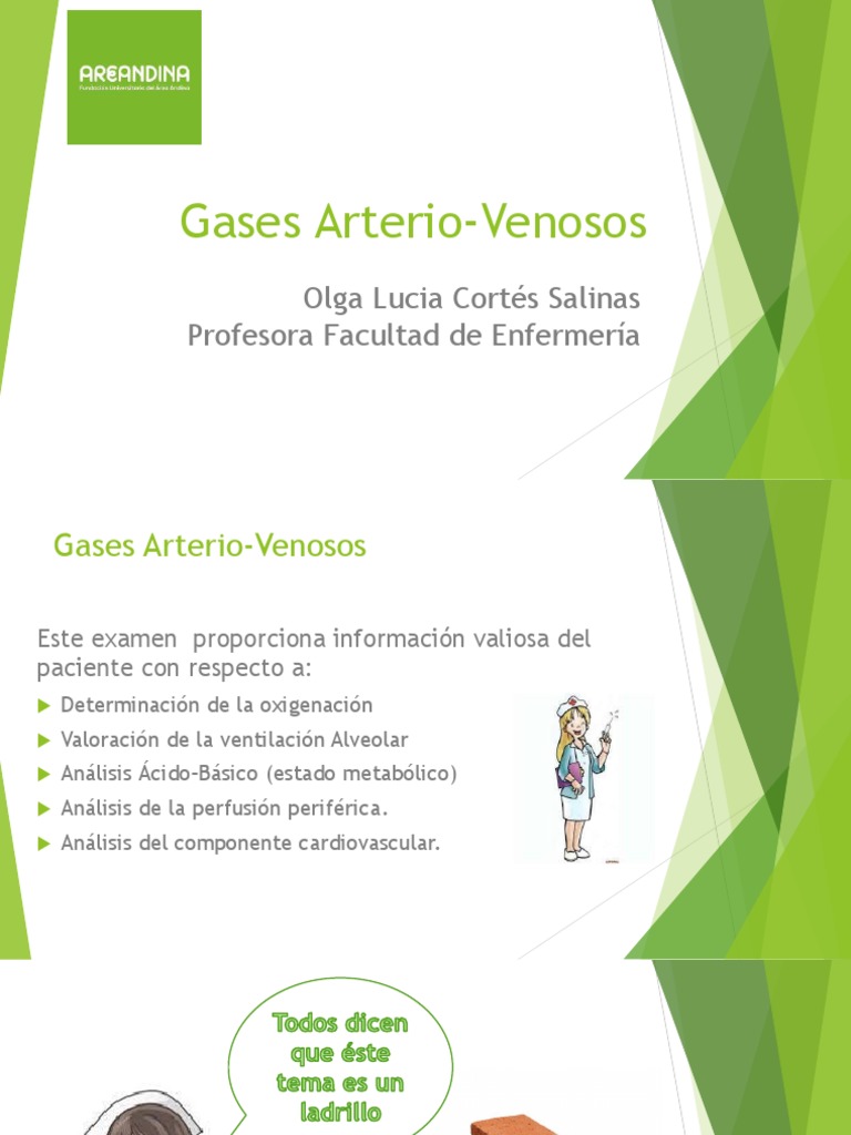 Gases Arterio Venosos | PDF | Vena | Fisiología