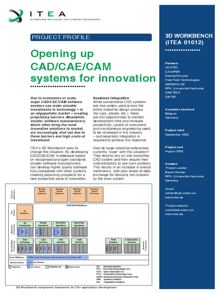 Opening Up Cad/Cae/Cam Systems For Innovation: Project Profile | PDF ...