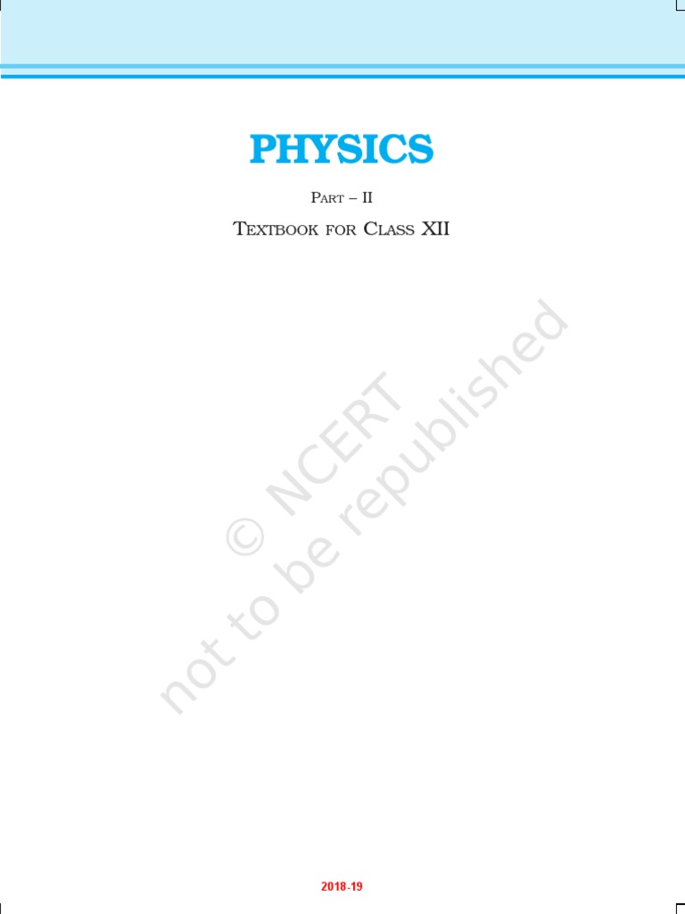 Class 12 Physics Part 2 PDF | PDF | Lens (Optics) | Light