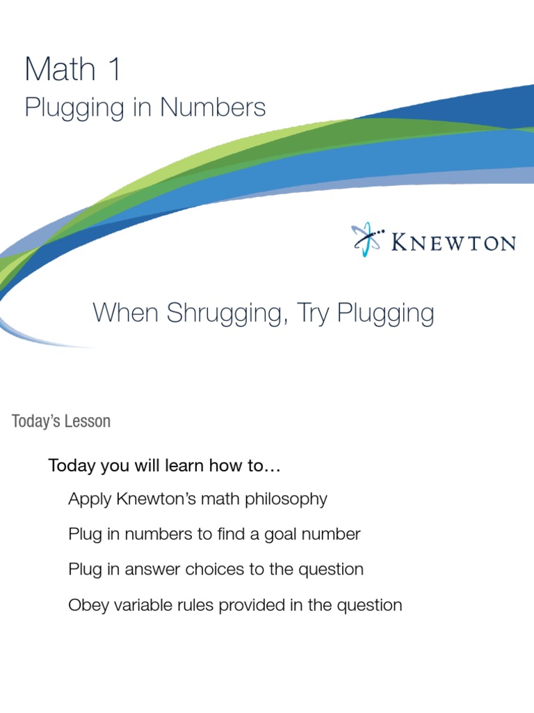 SAT Math 1 Notes | PDF | Multiple Choice | Teaching Mathematics