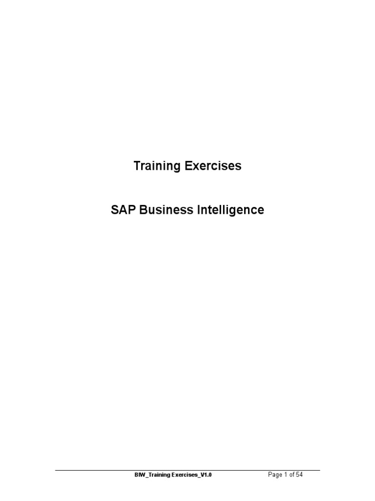 Creating Characteristic InfoObjects in SAP Business Intelligence | PDF ...