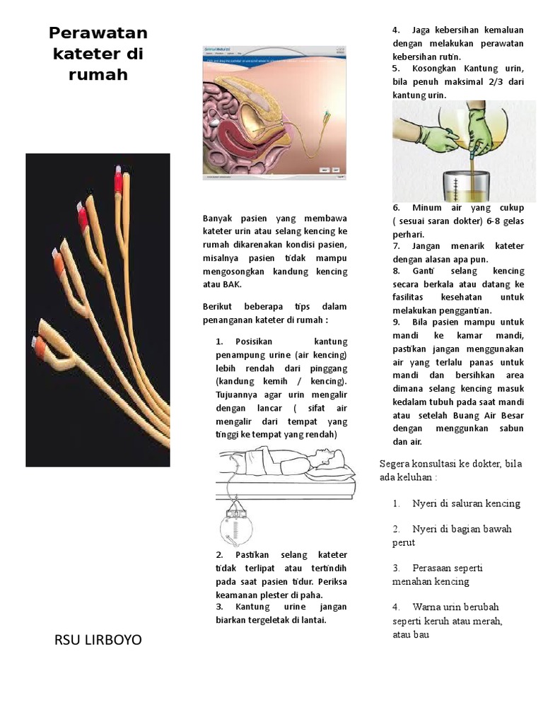 Leaflet Perawatan Kateter Pasca Rawat Inap | PDF