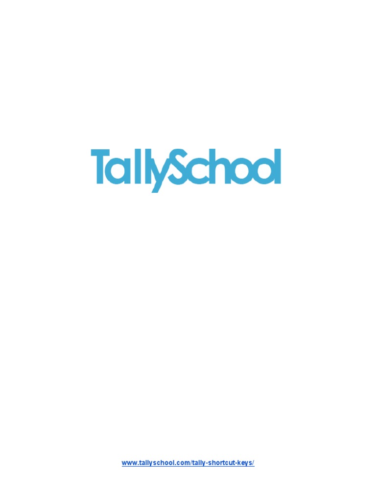 Tally ERP 9 Shortcut Keys With GST - PDF + Excel Download | PDF ...