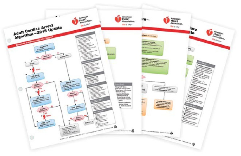 Advanced Cardiovascular Life Support ACLS Emergency Crash Cart Cards ...